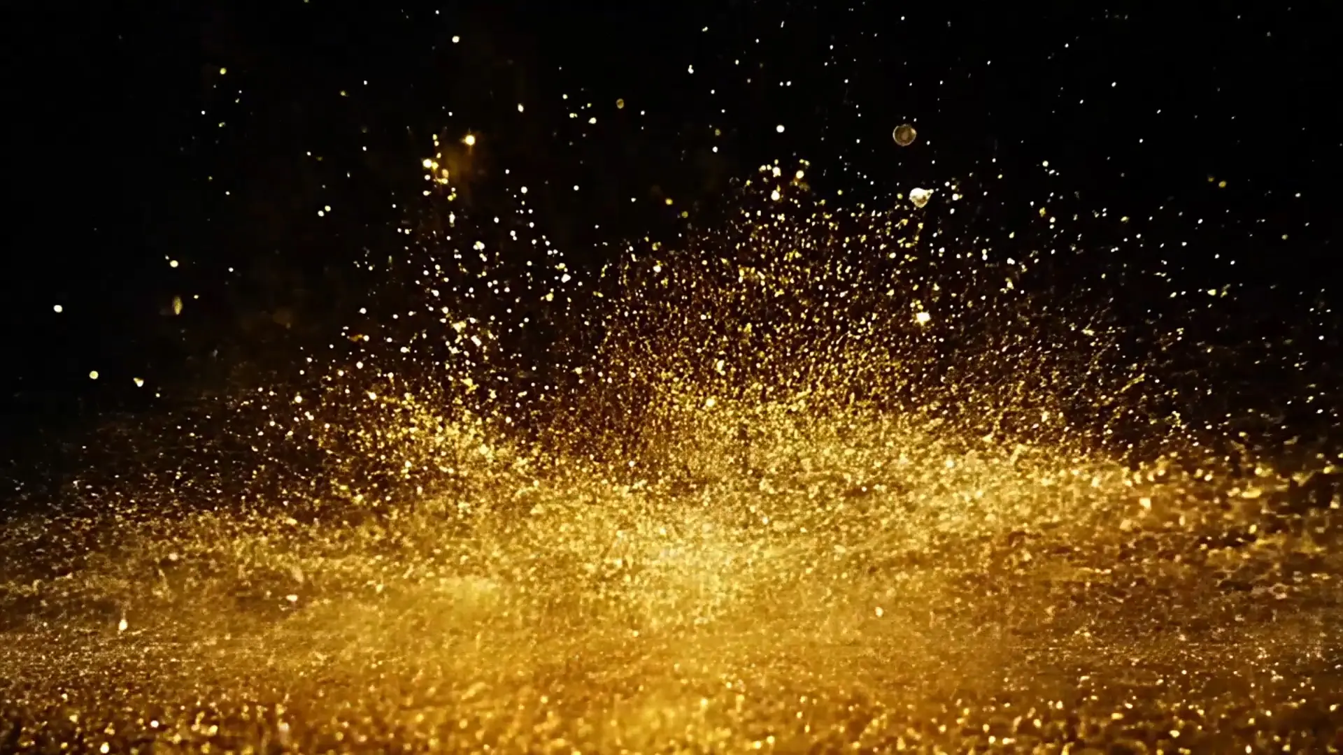 Elegant Gold Dust Shimmer Effect Overlay For Motion Graphics | Videos
